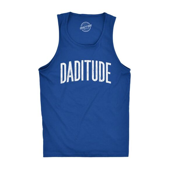Crazy Dog T-Shirts | Shirts | Mens Daditude Fitness Tank Funny Fathers ...